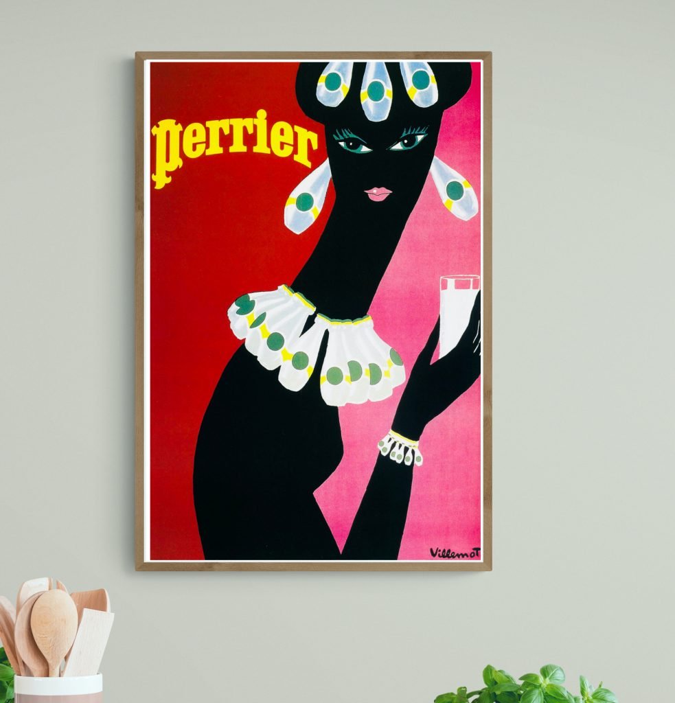 Affiche Perrier 1977 - Affiche Vintage